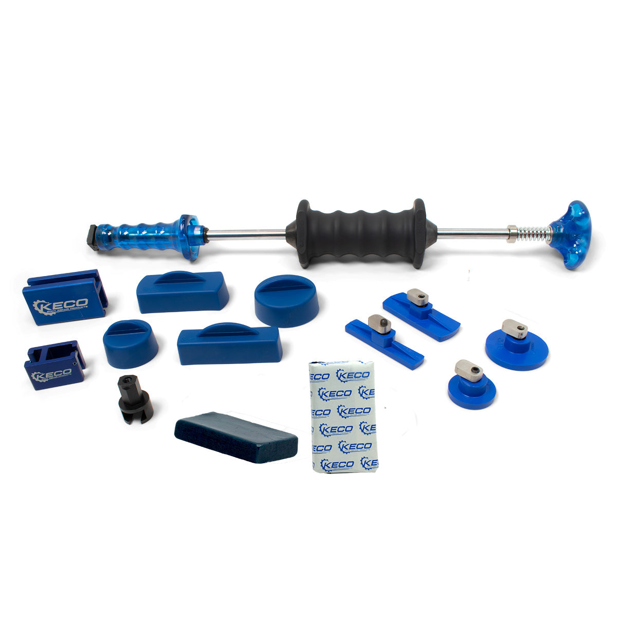 KECO Cold Glue Kit with KECO Cold Blue and 2.5 lbs. Slide Hammer (4 Ta ...