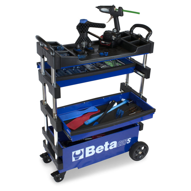 Beta Blue Collapsible Portable Tool Cart – Keco Tabs