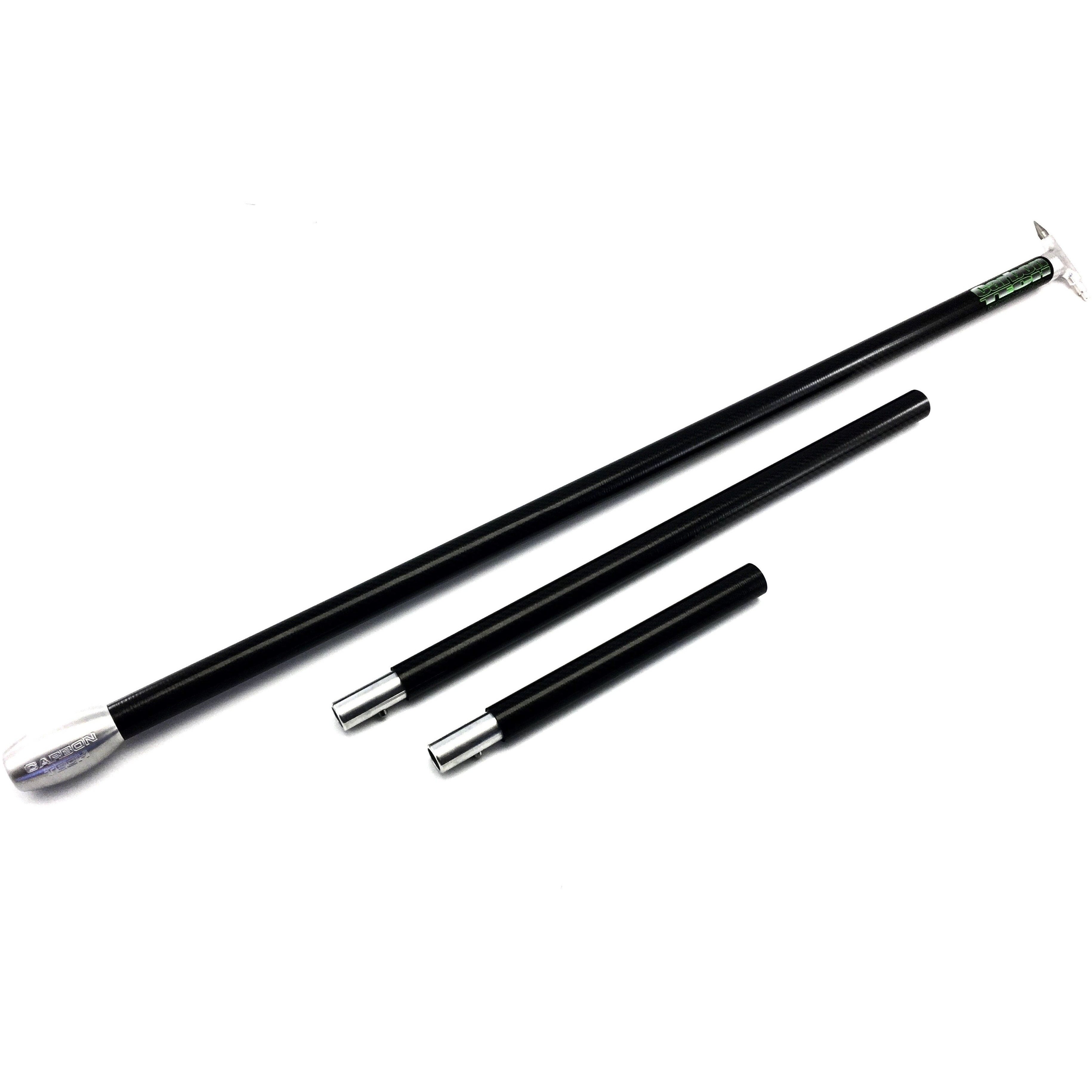 Carbon Tech 7' Black Adjustable Carbon Fiber Hail Rod — Keco Tabs